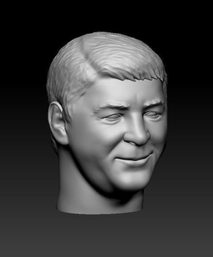 Male head 5 3D model 3D printable | CGTrader