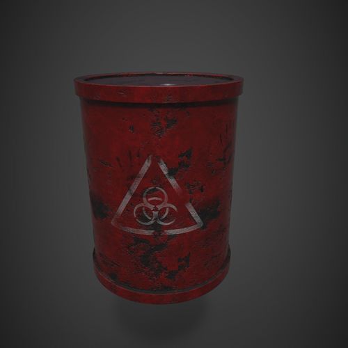 Toxic Can free 3D model | CGTrader