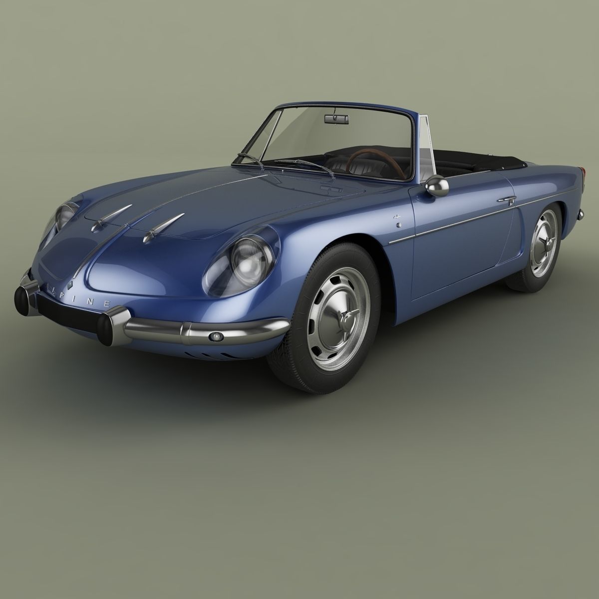 Renault Alpine A110 Convertible 3D model | CGTrader