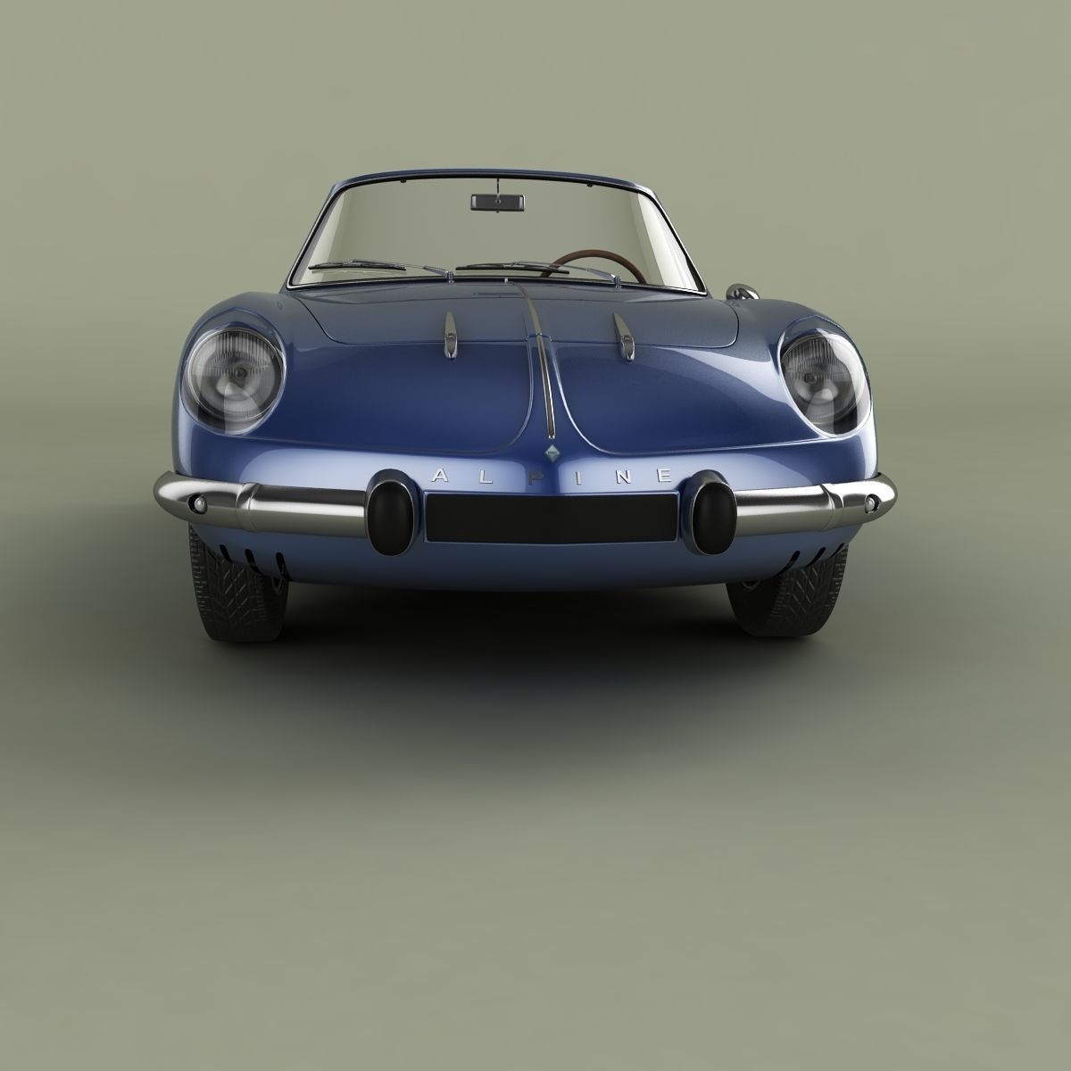 Renault Alpine A110 Convertible 3D model | CGTrader
