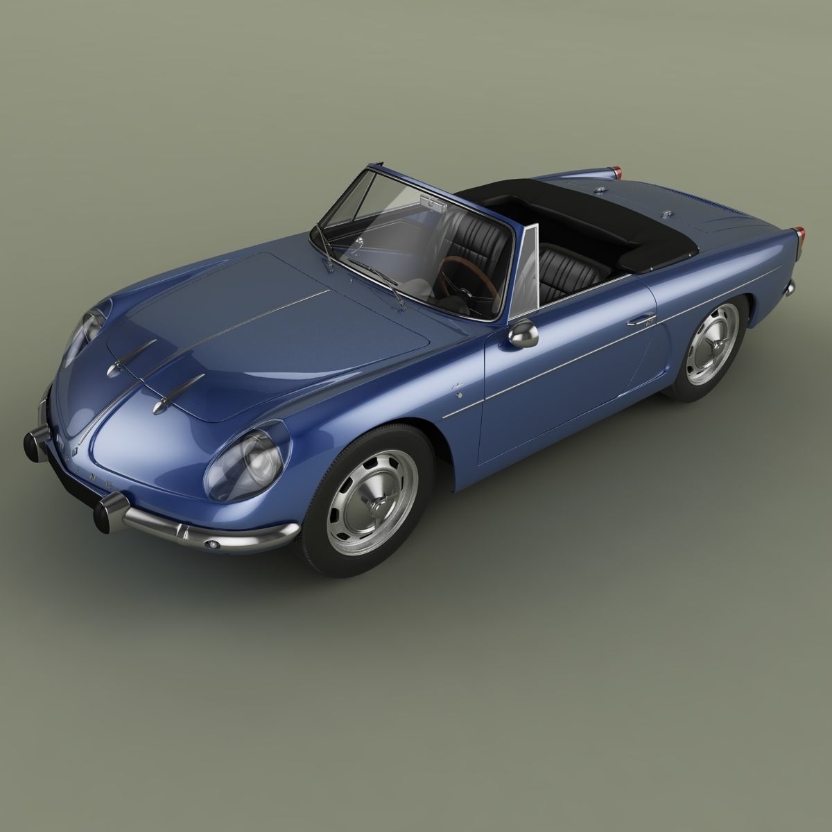 Renault Alpine A110 Convertible 3D model | CGTrader