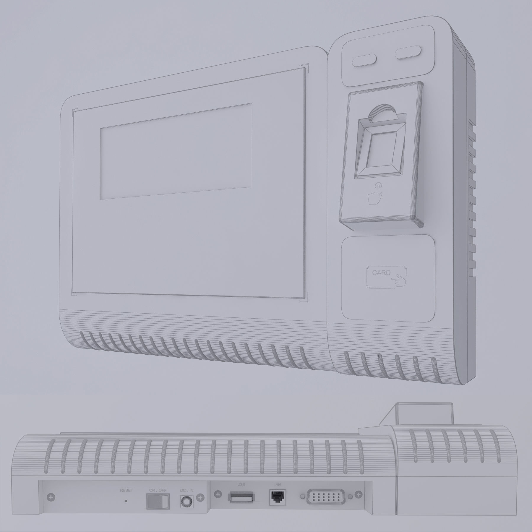 Login - logout of office staff 3D model | CGTrader