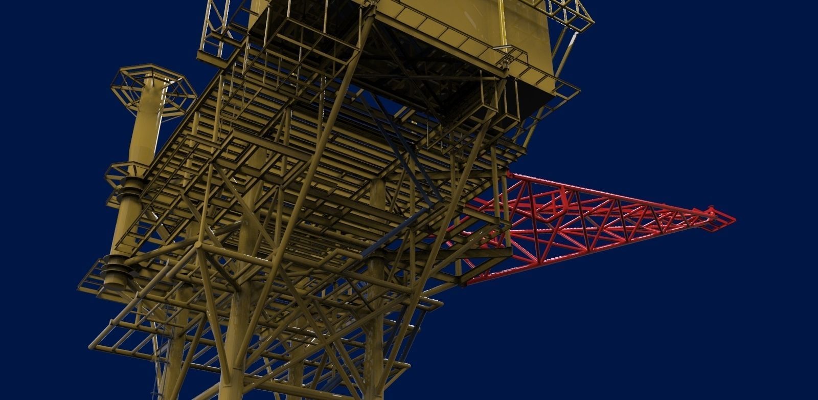 4 pile 3d platform free 3D model | CGTrader