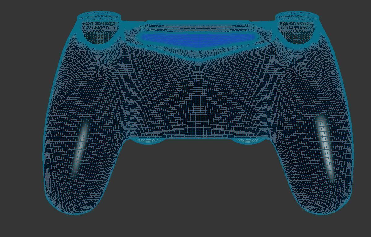 Sony PlayStation 4 DualShock Controller Wave Blue Edition 3D model ...