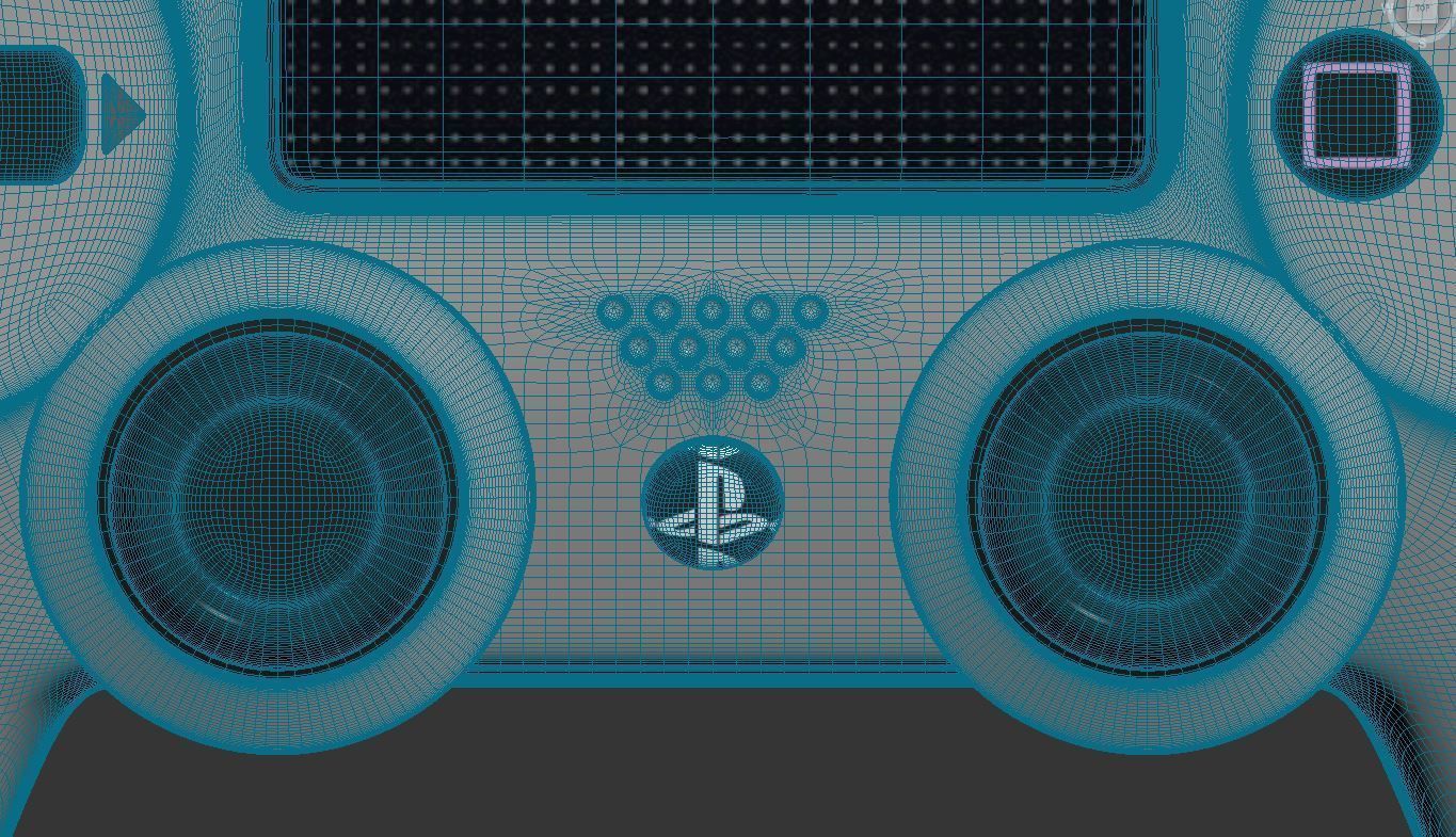 Sony PlayStation 4 DualShock Controller Wave Blue Edition 3D model ...