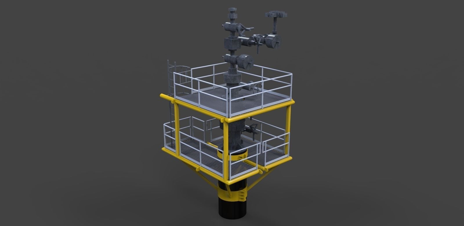 Well access platform free 3D model | CGTrader