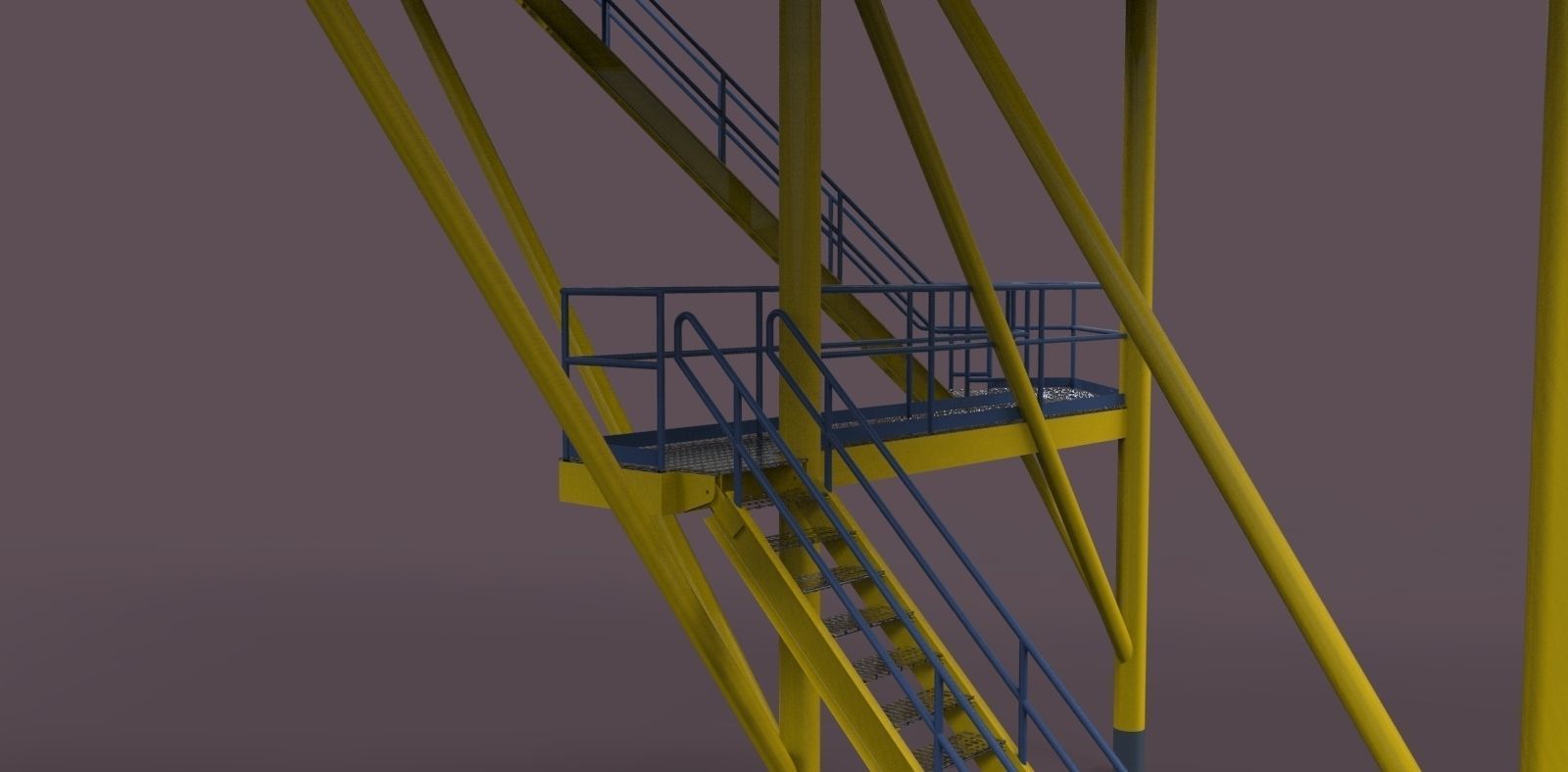 3 Leg helideck free 3D model | CGTrader