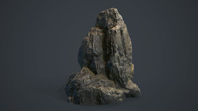 3D model Rock Boulder 2 PBR VR / AR / low-poly | CGTrader