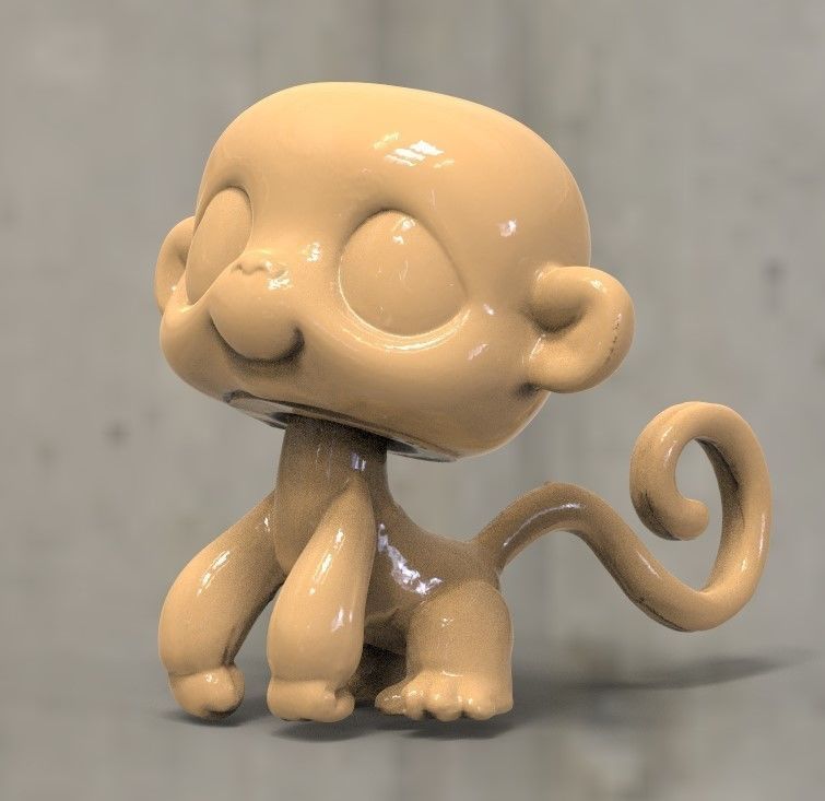 monkey figurine 3D model 3D printable | CGTrader