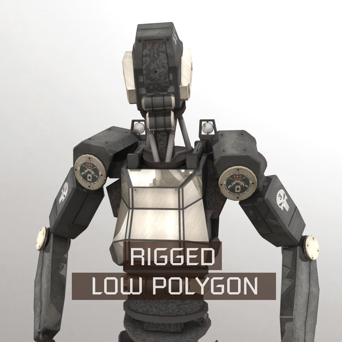 Robots Rigged Low Poly 3D Model Collection | CGTrader
