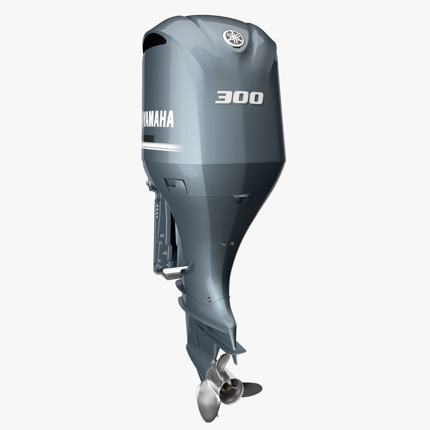 Yamaha Four Stroke 300hp V6 Outboard Motor 3D model | CGTrader