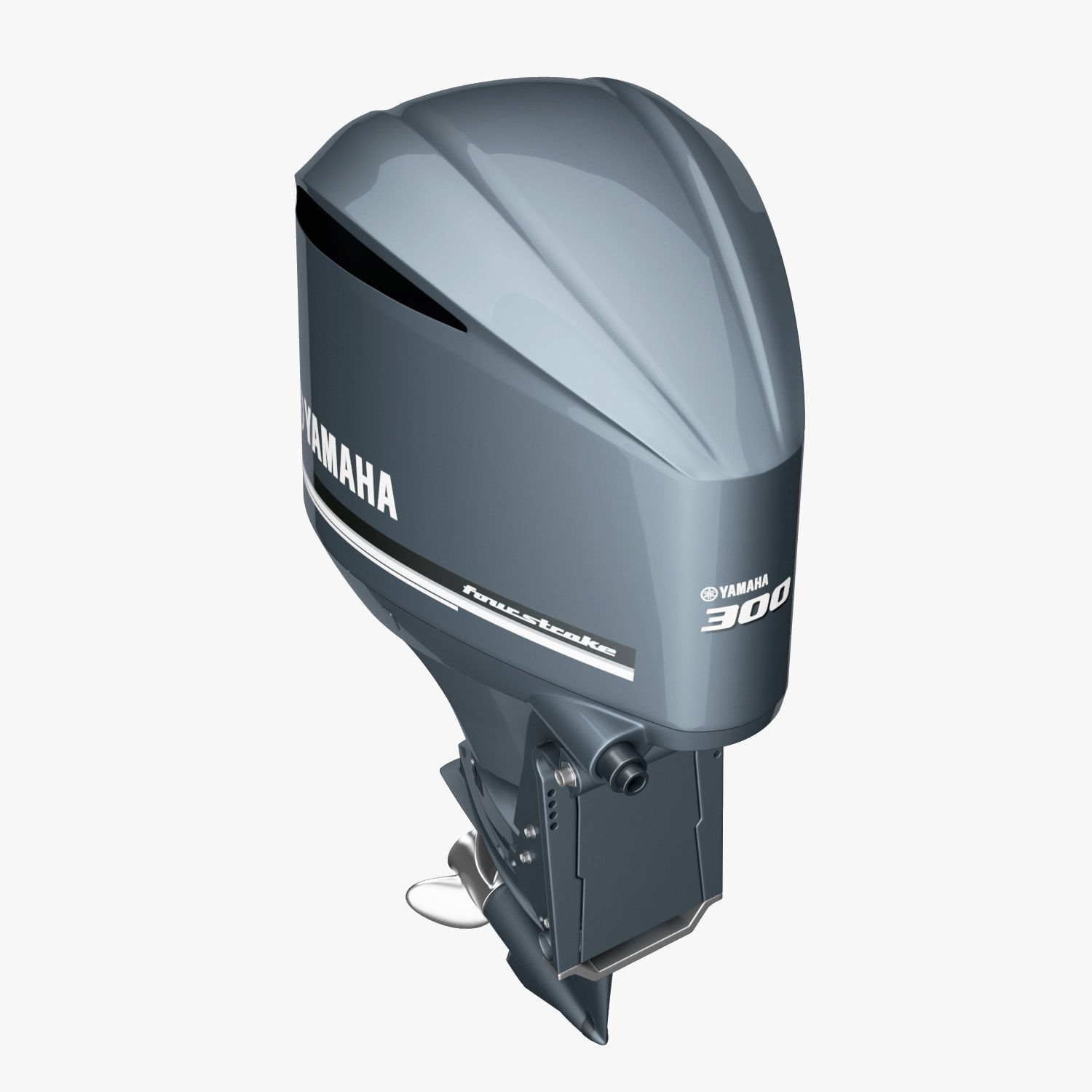 Yamaha Four Stroke 300hp V6 Outboard Motor 3D model | CGTrader