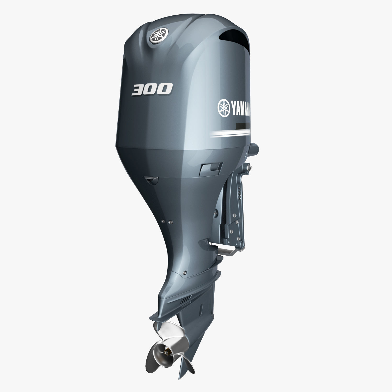 Yamaha Four Stroke 300hp V6 Outboard Motor 3D model | CGTrader