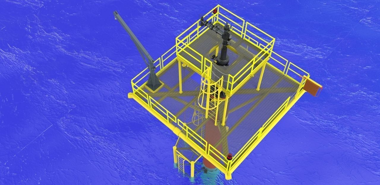 20 ft caisson well protector free 3D model | CGTrader