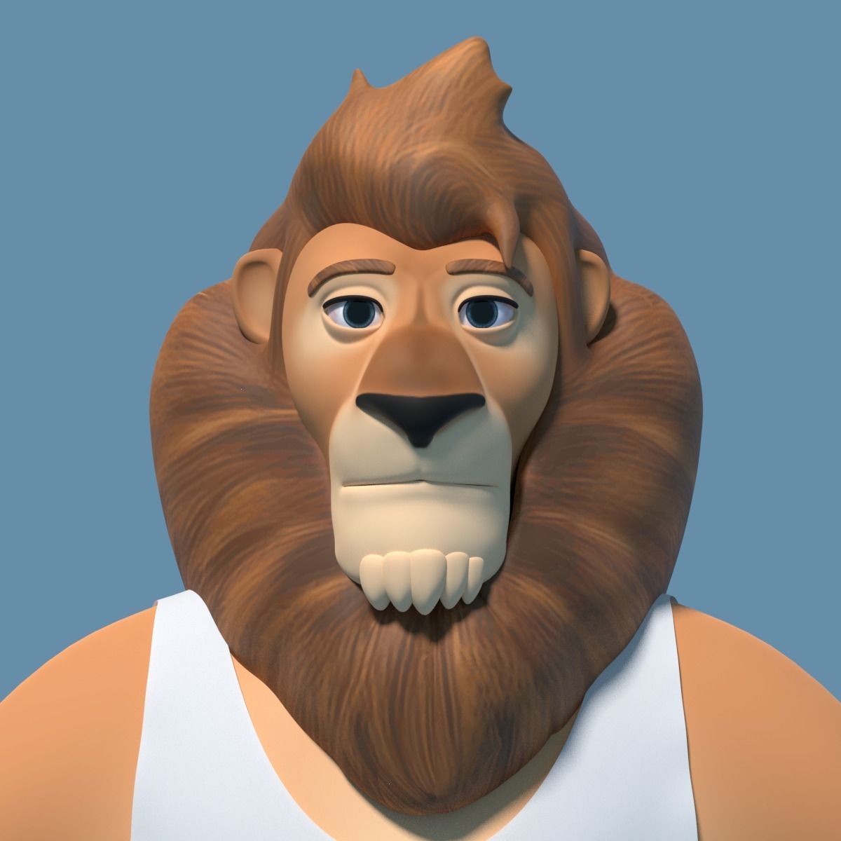 Sam the Lion 3D model | CGTrader