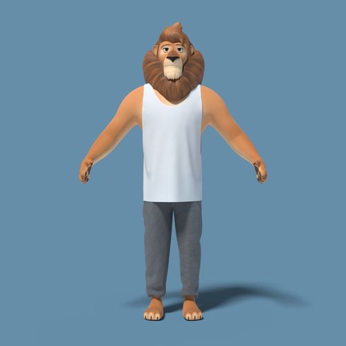 Sam the Lion 3D model | CGTrader