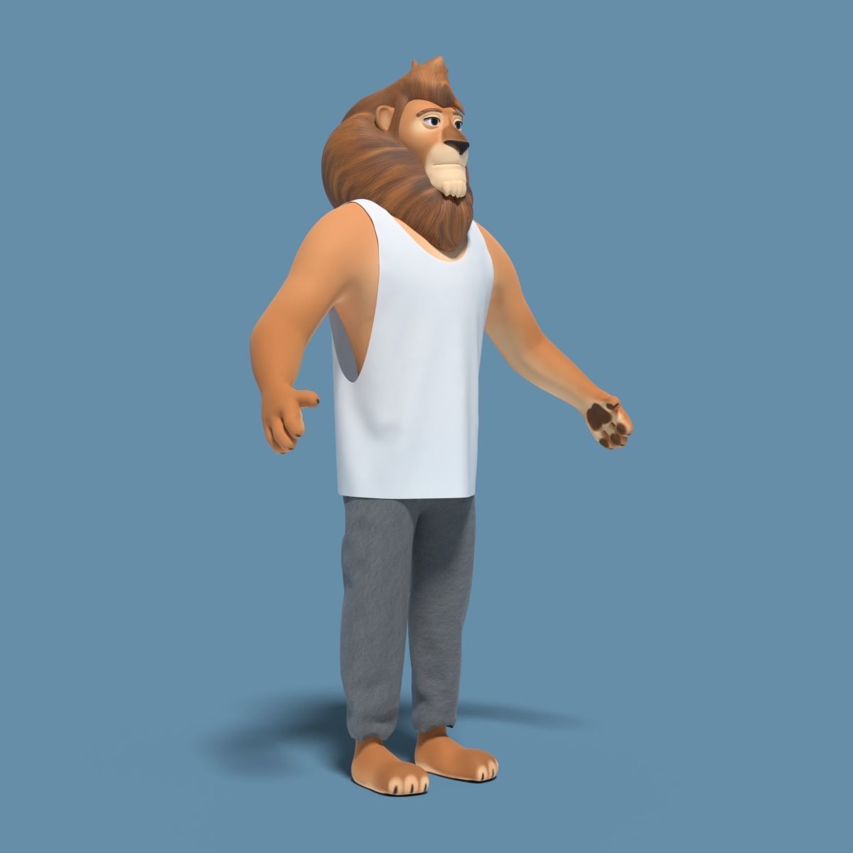 Sam the Lion 3D model | CGTrader