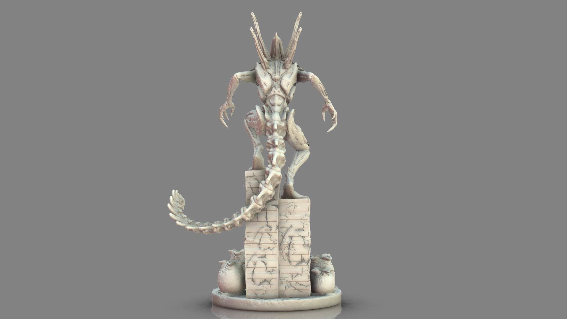 Alien Xenomorph 3D Print Model 3D model 3D printable | CGTrader