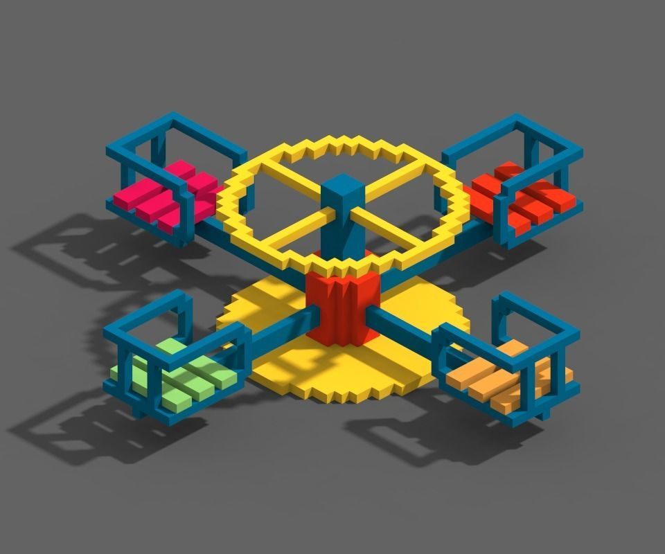 3D model Voxel Kids Playground Games VR / AR / low-poly | CGTrader