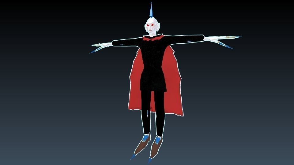 3D model Simple Vampire Model VR / AR / low-poly rigged | CGTrader