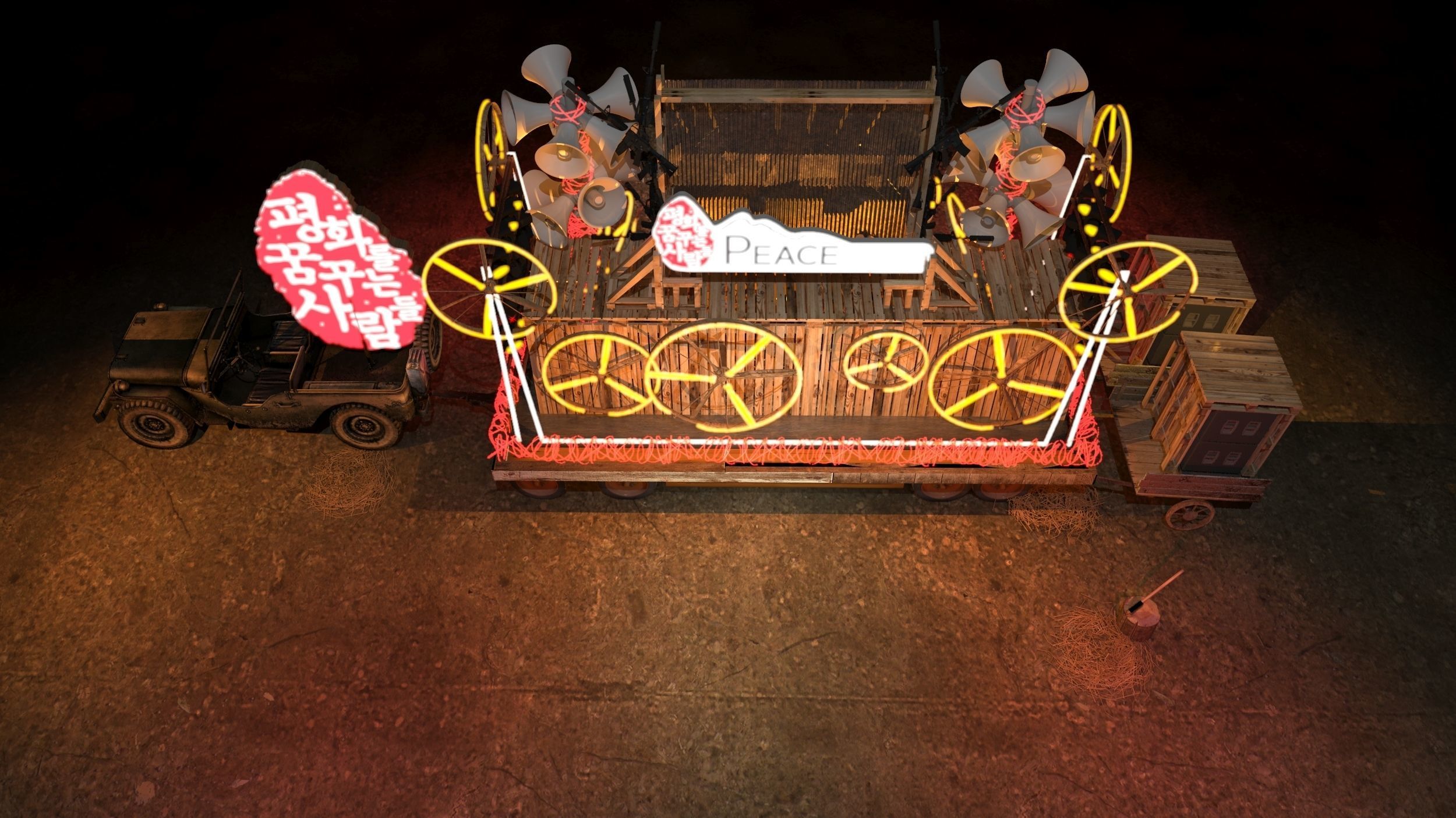 parade stage 3D model | CGTrader