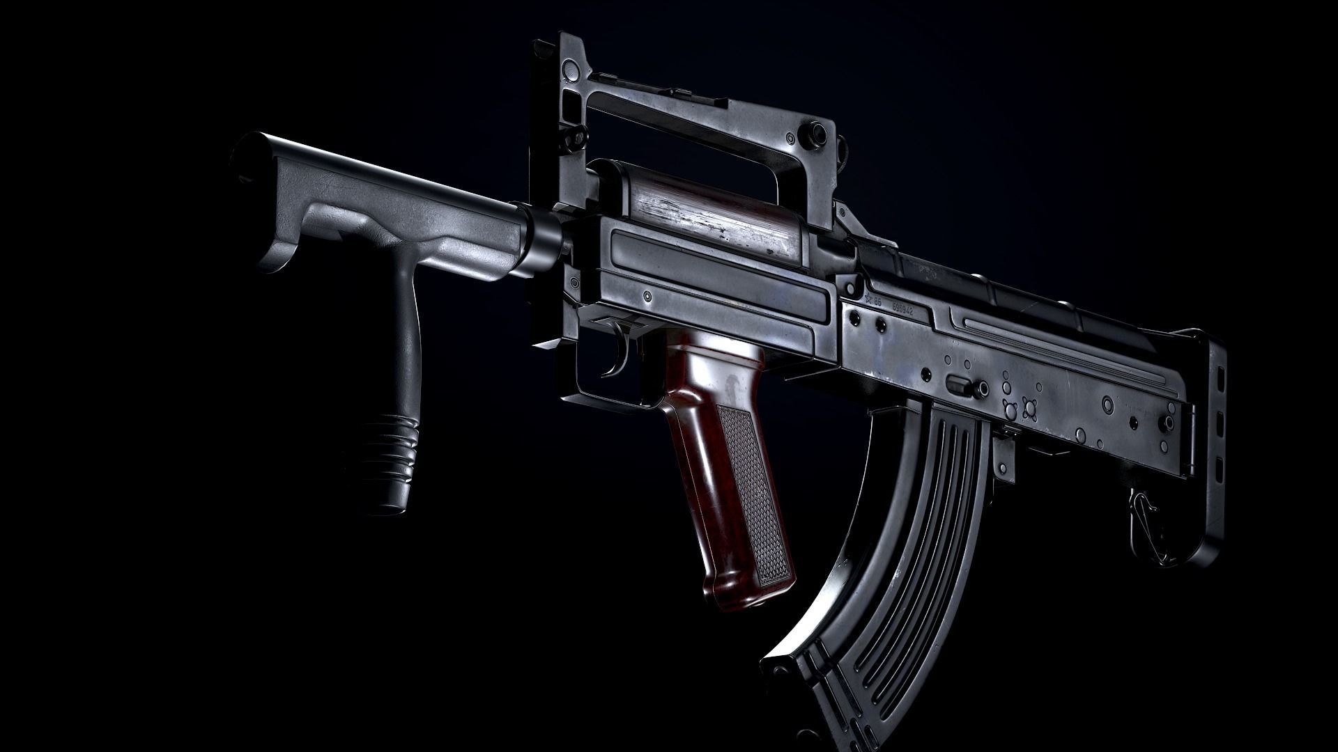 3D model OTs-14 Groza Variants PBR VR / AR / low-poly | CGTrader