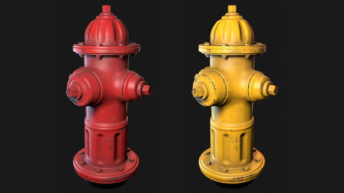 3D model Low Poly PBR Fire Hydrant VR / AR / low-poly | CGTrader