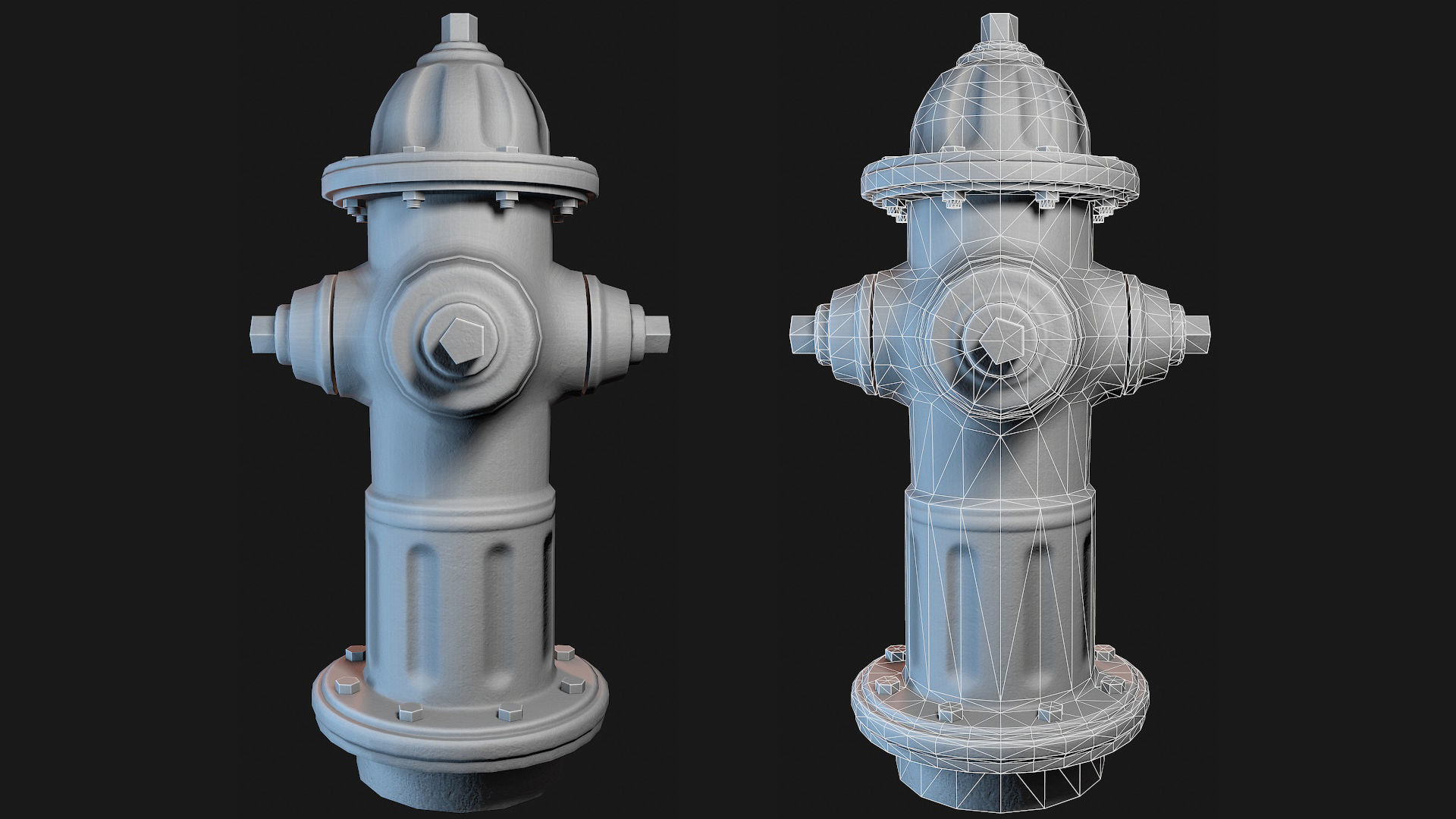3D model Low Poly PBR Fire Hydrant VR / AR / low-poly | CGTrader