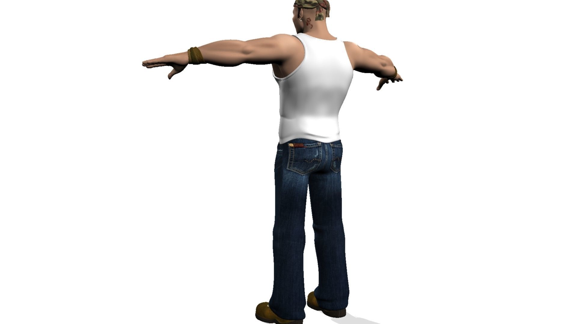 Male Muscular character 3D model | CGTrader