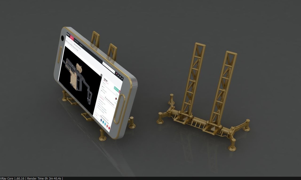 3D printable model original design phone holder | CGTrader