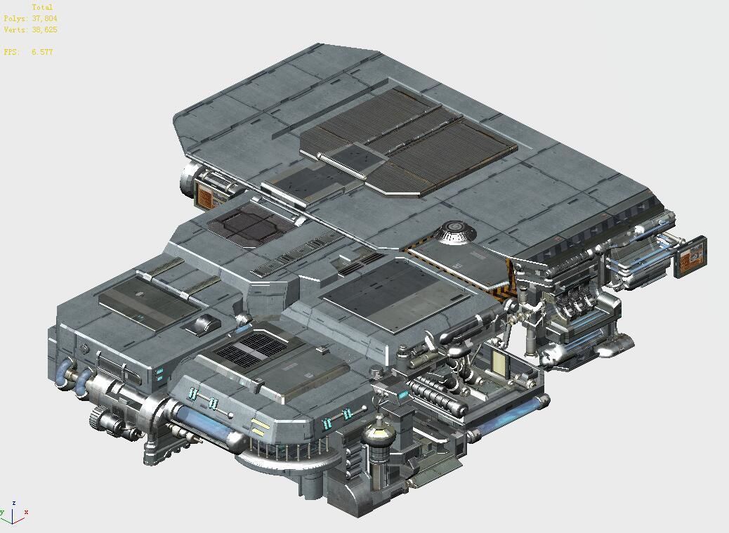 Spacecraft - Ground Platform 03 3D model | CGTrader