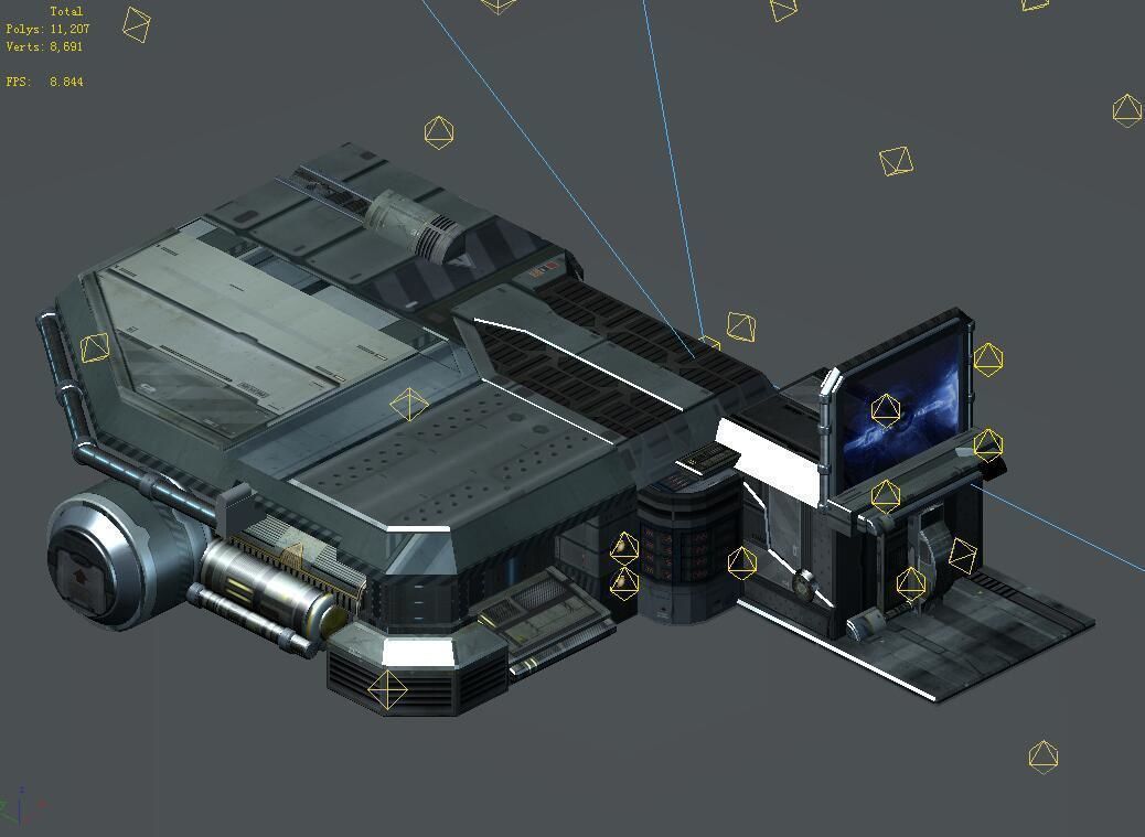 Spacecraft - Ground Platform 08 3D model | CGTrader