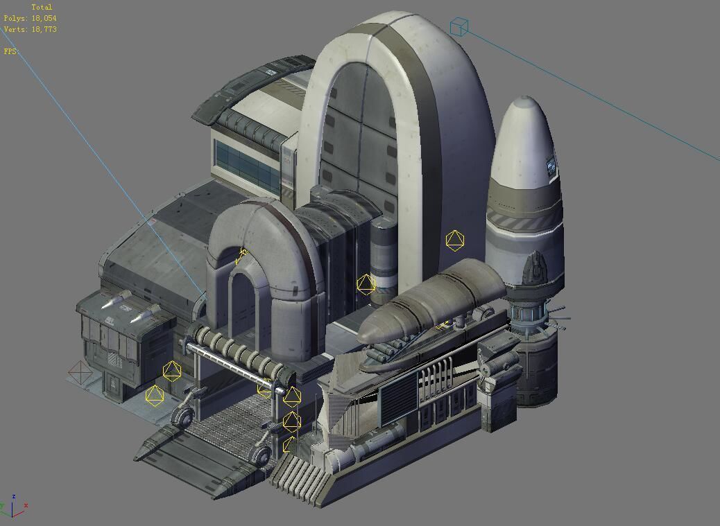 Spaceship - Building 01 3D model | CGTrader