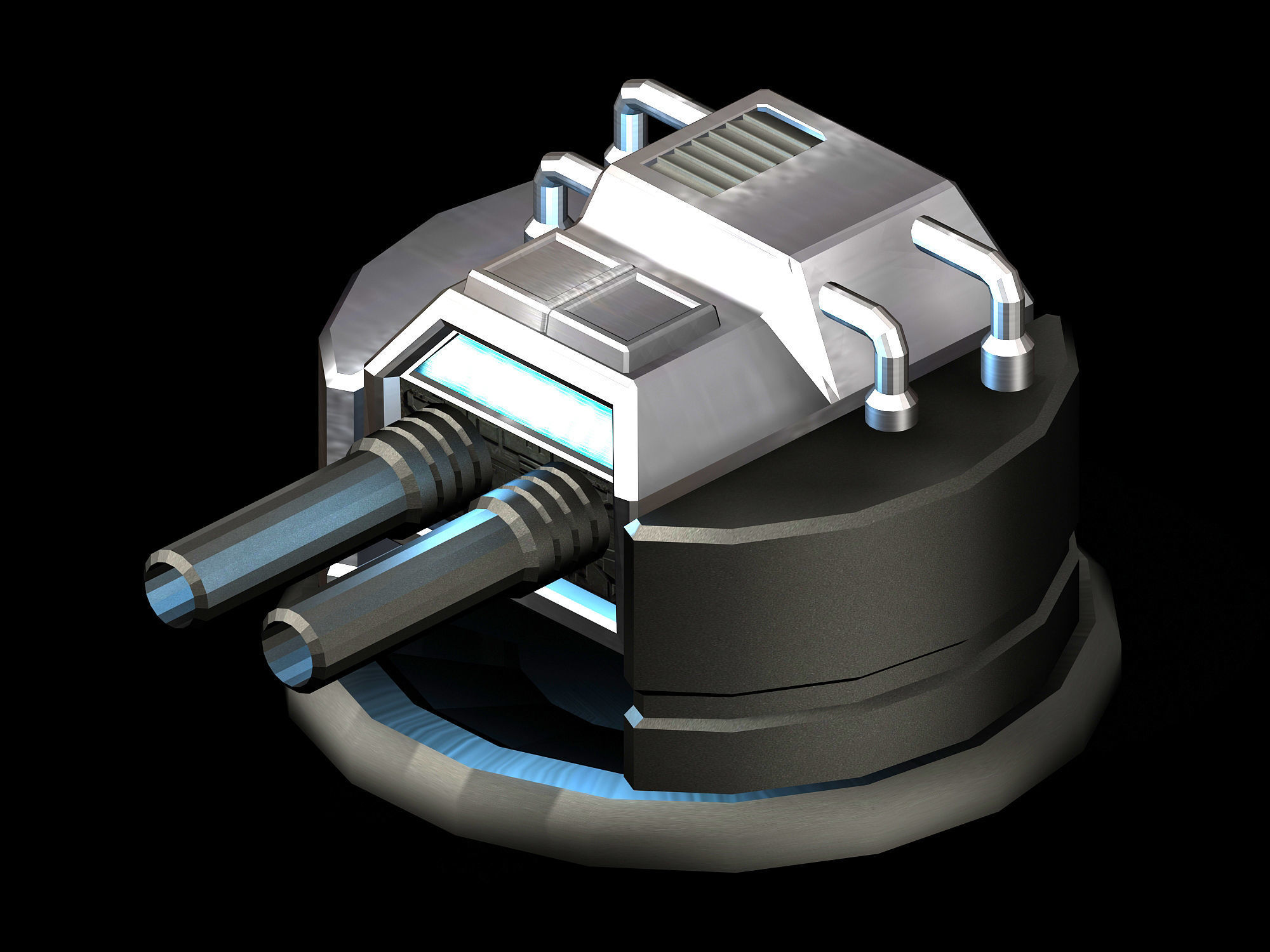 Satellite City Objects - Battery 14 3D model | CGTrader