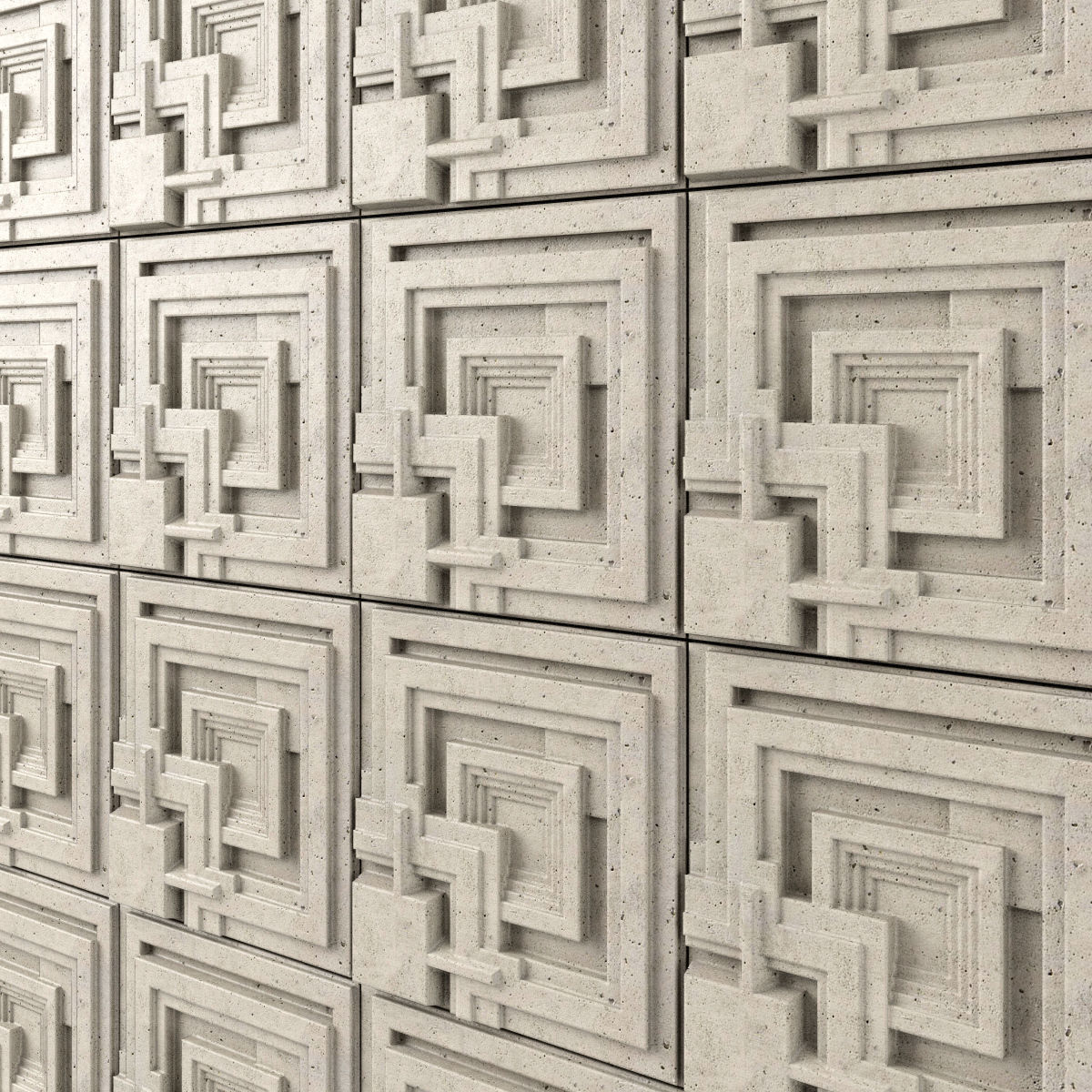 3D model Ennis House Tile - Frank Llyod Wright VR / AR / low-poly ...