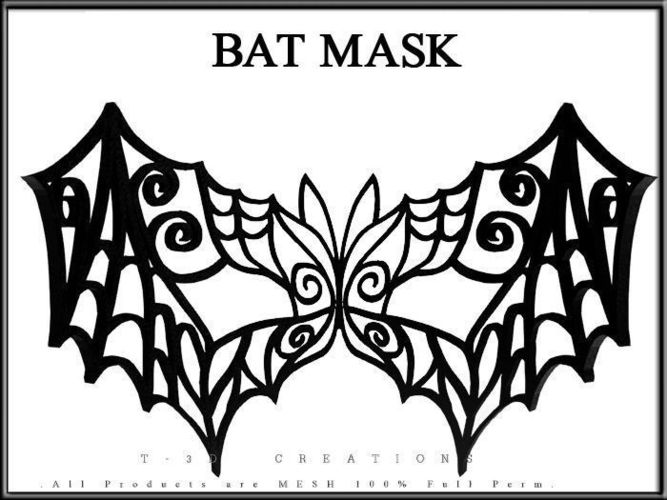 3D model BAT MASK 02 VR / AR / low-poly | CGTrader