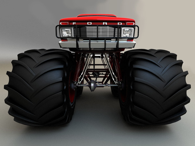 Monster Truck 3D Model MTL - CGTrader.com