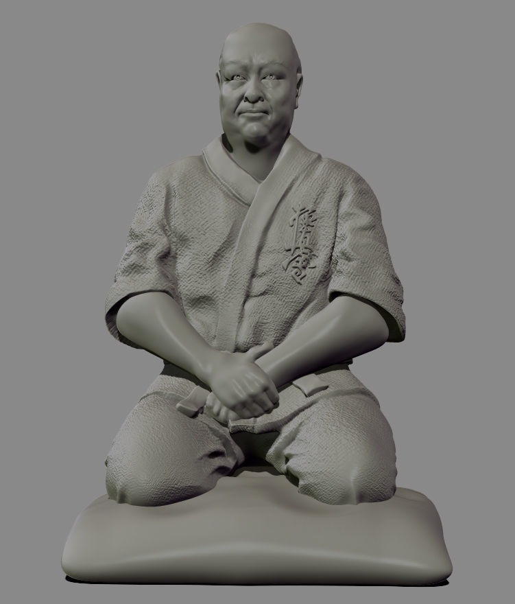 Statuette master karate 3D model 3D printable | CGTrader