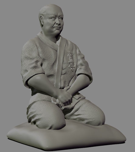 Statuette master karate 3D model 3D printable | CGTrader