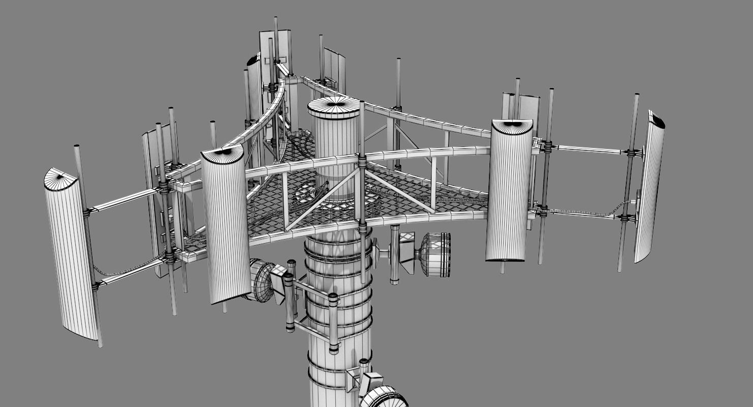 Cell Tower 3D model | CGTrader