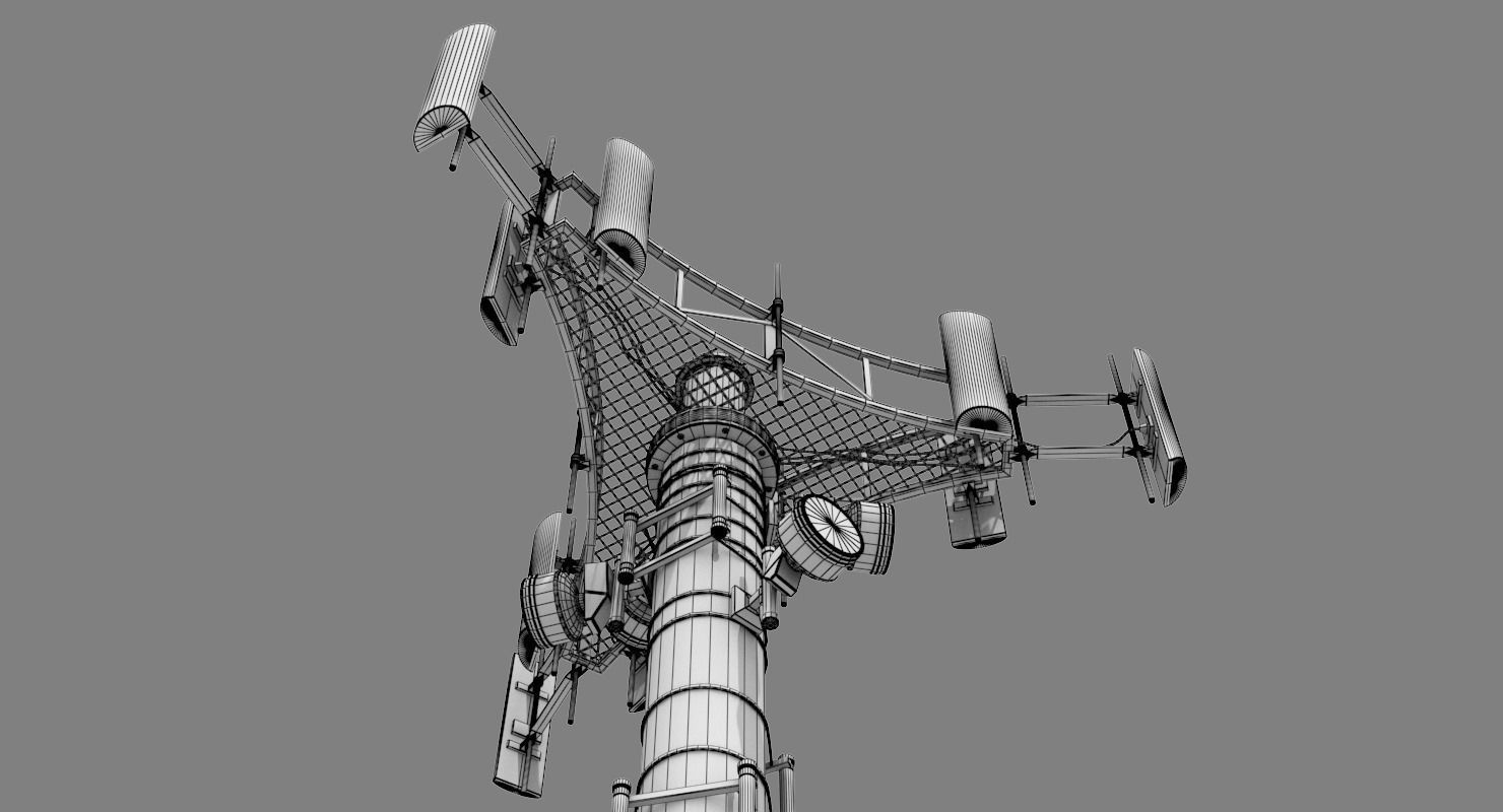 Cell Tower 3D model | CGTrader