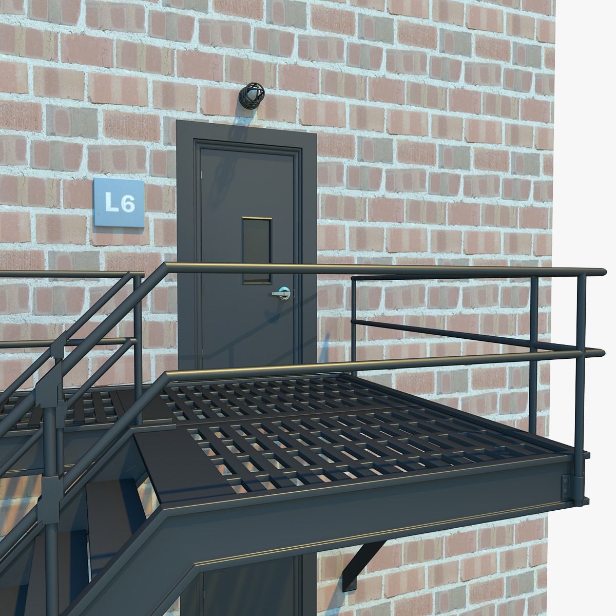 Fire Escape 3D model | CGTrader