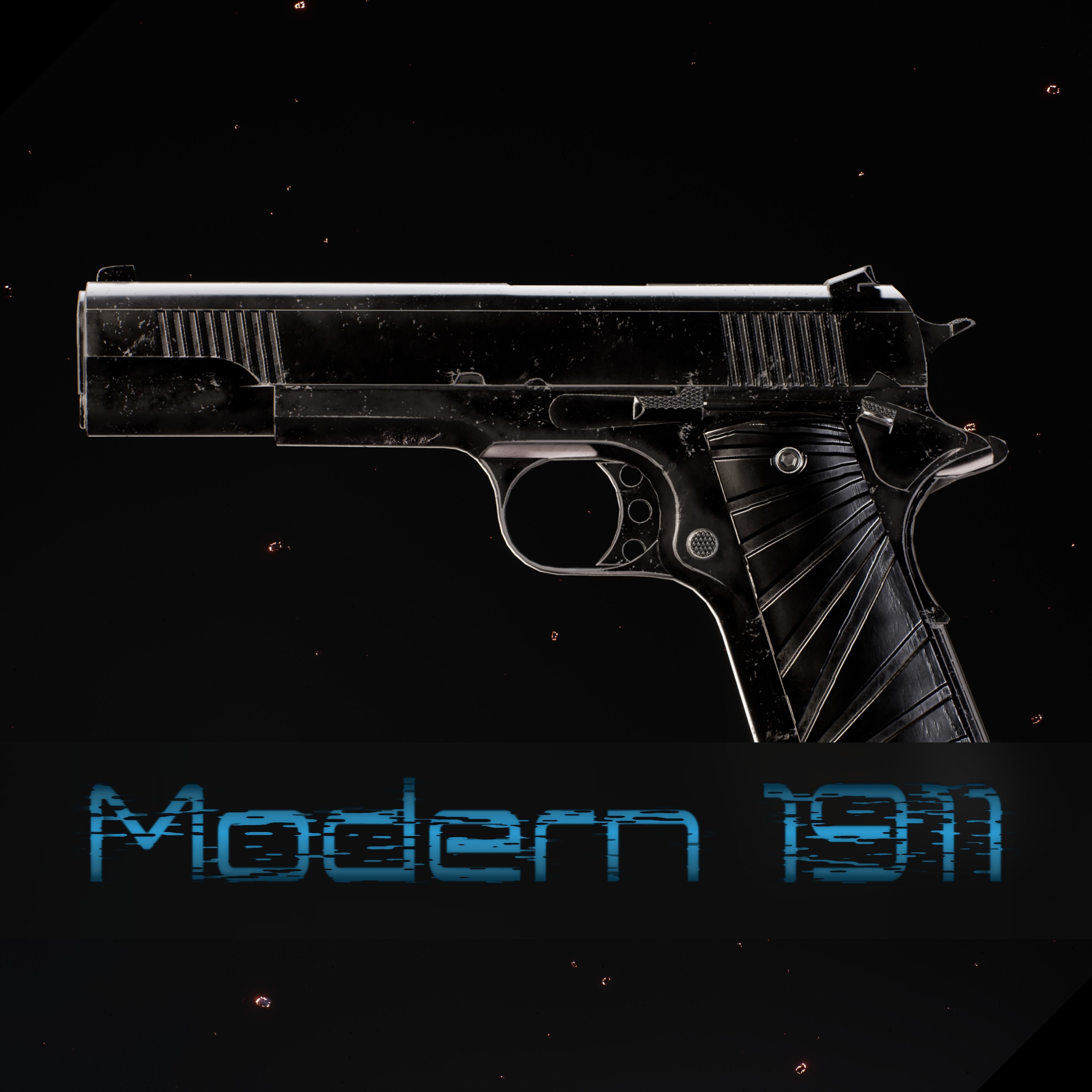 3D model Modern 1911 VR / AR / low-poly | CGTrader
