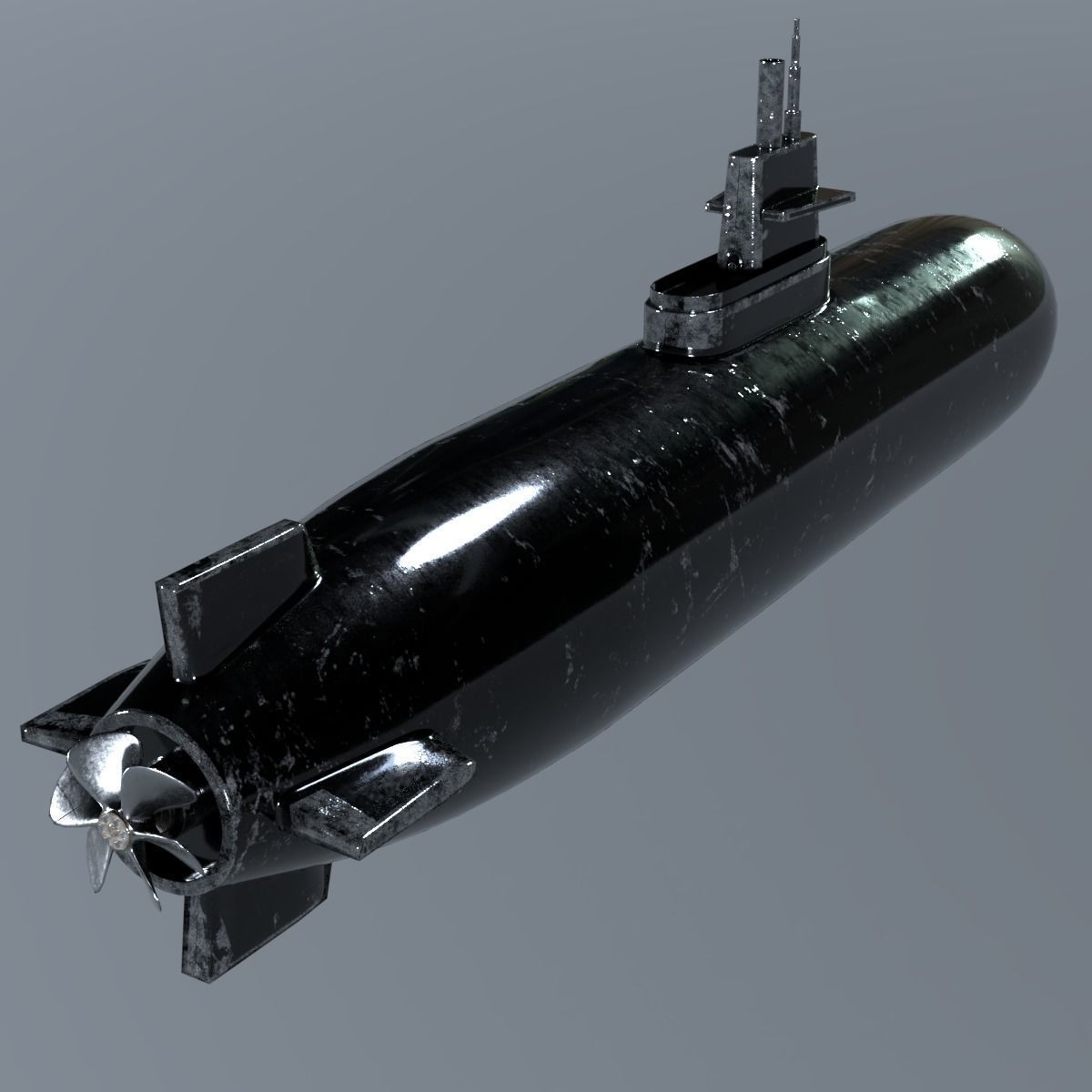 Submarine free VR / AR / low-poly 3D model | CGTrader