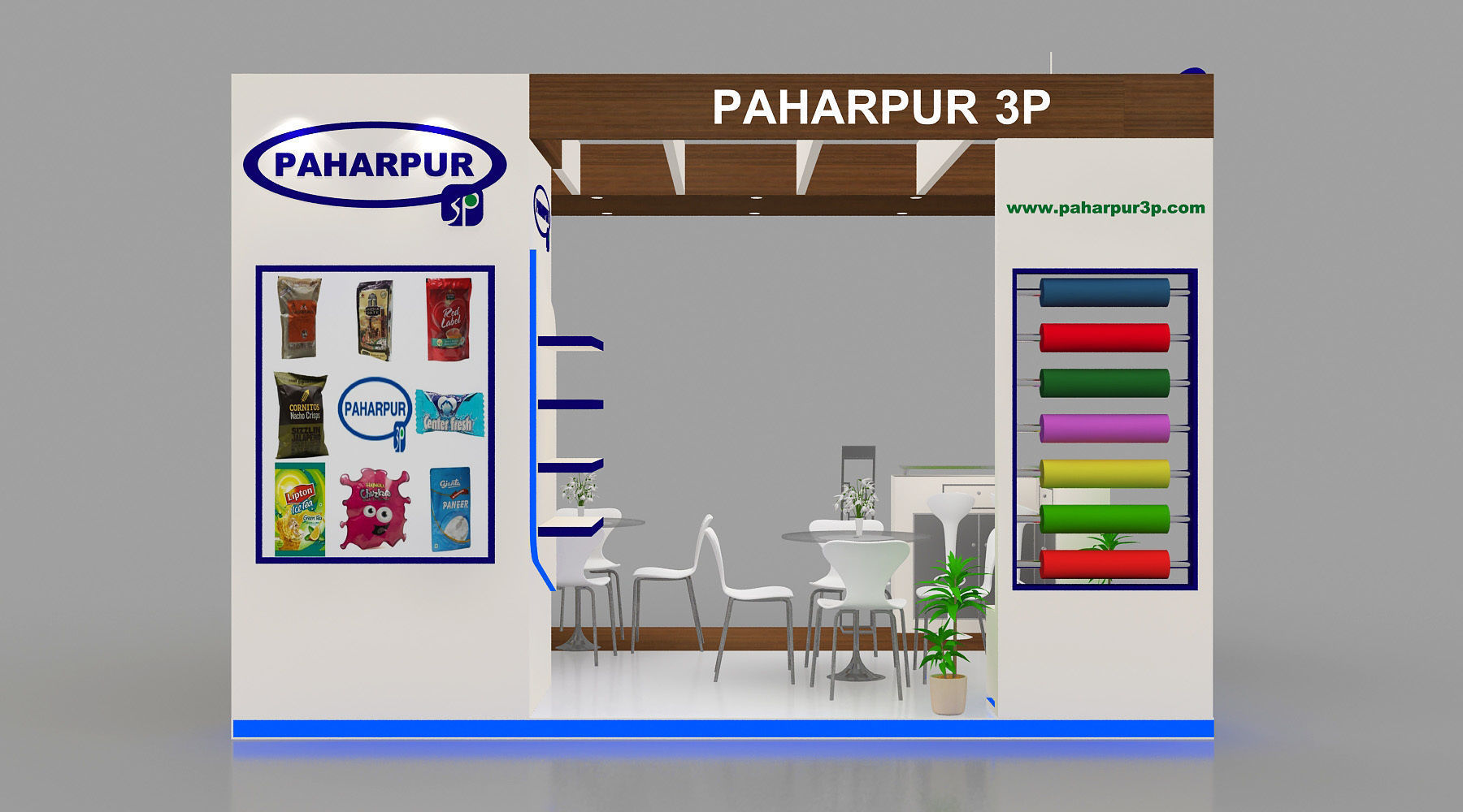International Exhibition Stall Design 3D model | CGTrader