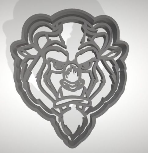 The Beast cookie cutter with intricate detail 3D model 3D printable ...