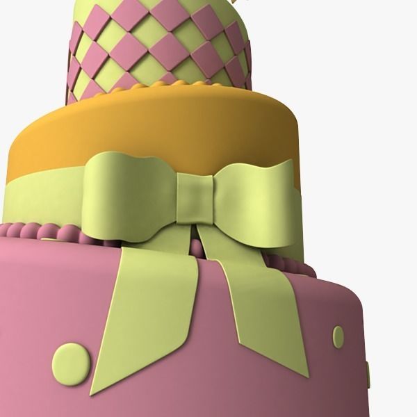 Stylized Cake 3D model | CGTrader