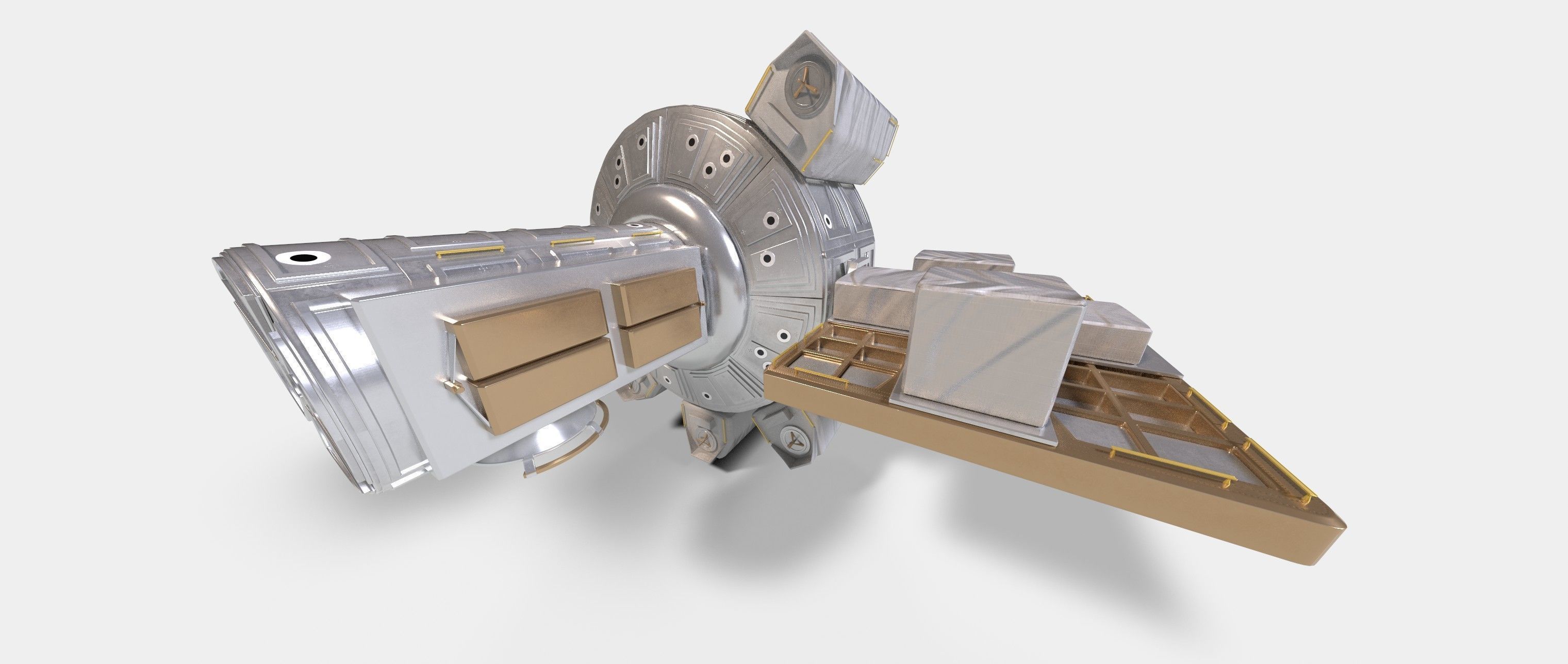 Quest Airlock module on ISS 3D model | CGTrader