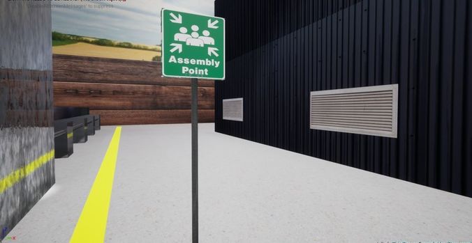 FACTORY ASSEMBLY POINT EMERGENCY free 3D model | CGTrader