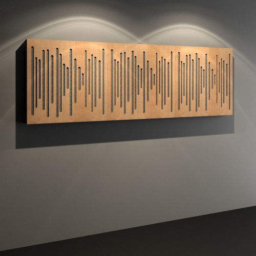 Wavewood Diffuser - Recording Studio Wall Panel 3D model | CGTrader
